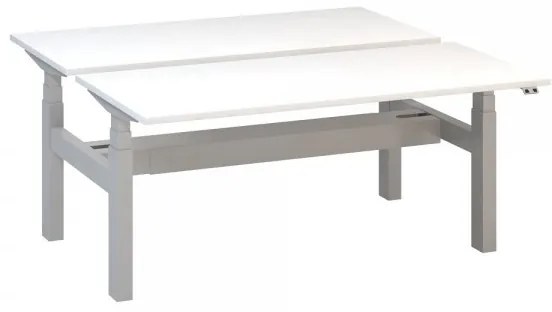 Stůl ProOffice Ergo Up DUO 160 cm, šedá podnož