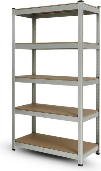 IQ Garden 3 x policový regál 180 x 80 x 40 - pozinkovaný - 5 polic 319903