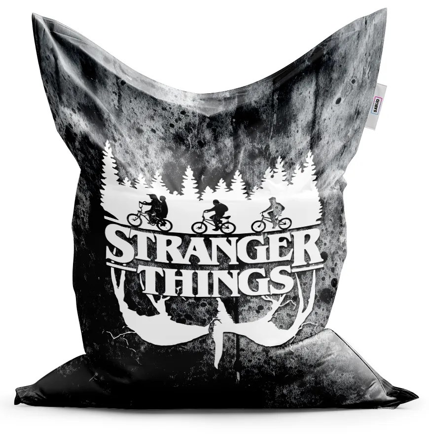 Sablio Sedací vak Classic Stranger Things White - 200x140 cm