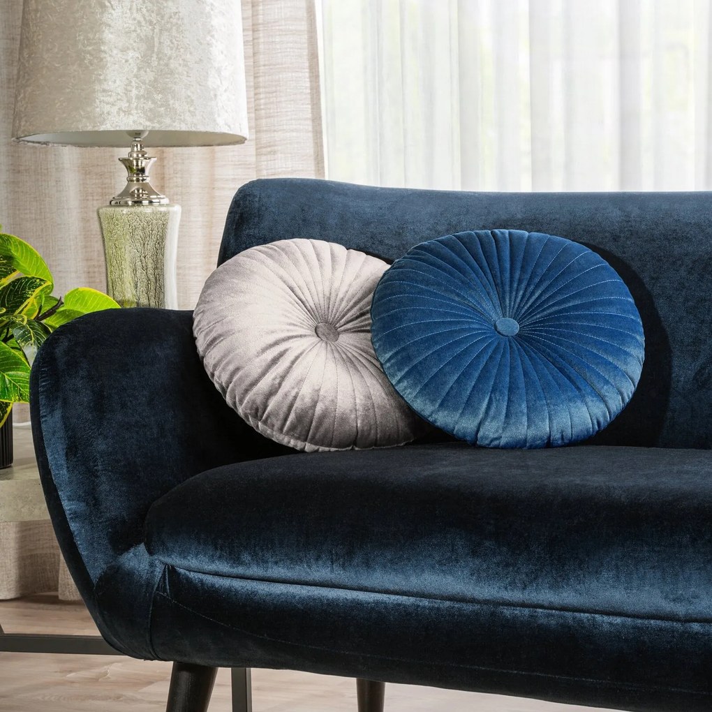 DEKORAČNÍ POLŠTÁŘ VELVET68 (FI) 40 CM STŘÍBRNÁ