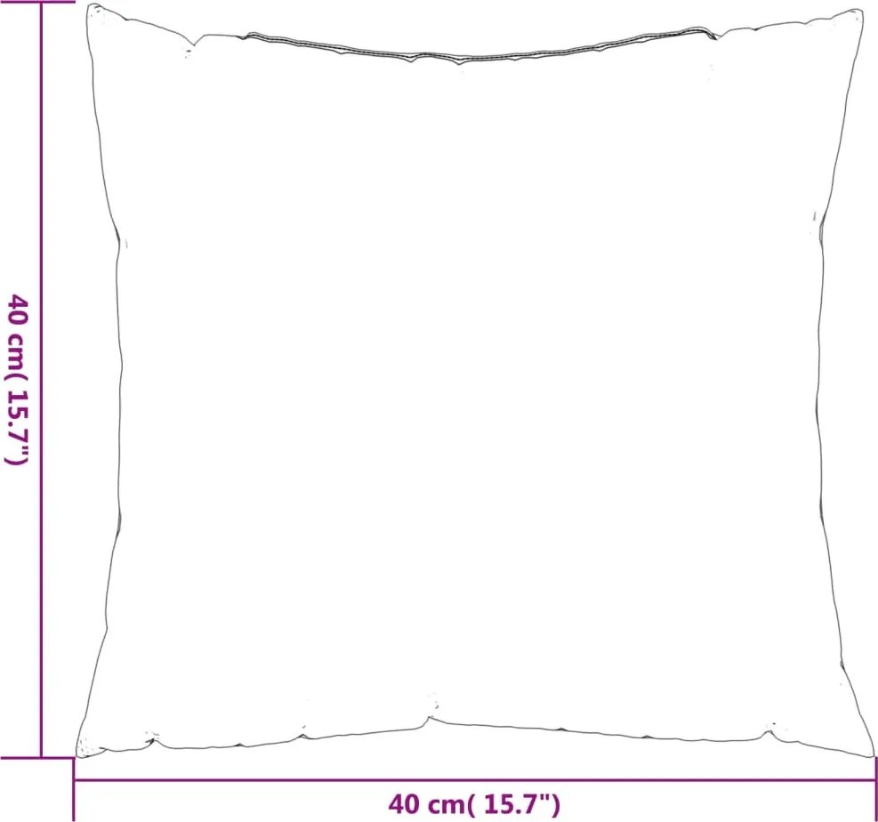 vidaXL Dekorační polštáře 4 ks 40 x 40 cm textil [314331] Barva: taupe