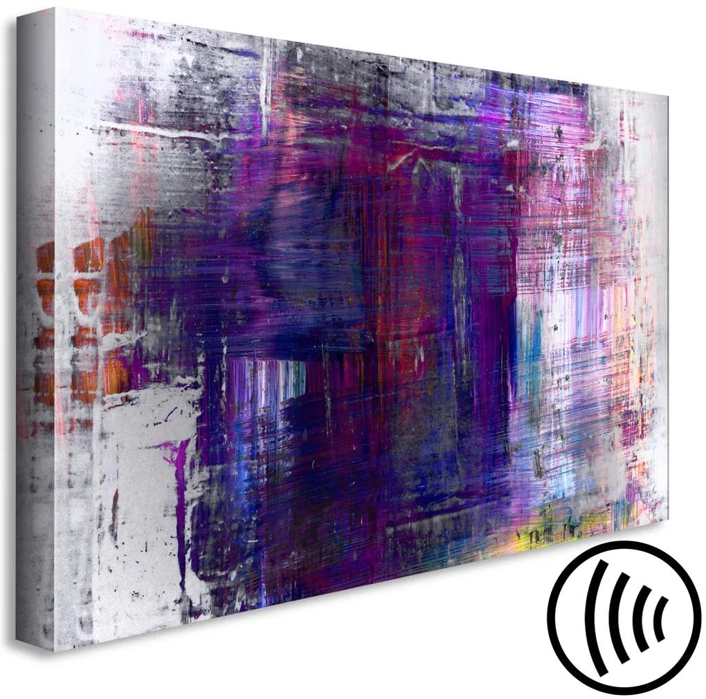 Obraz Jemný přechod barev (1-dílný) široký - fialová abstrakce