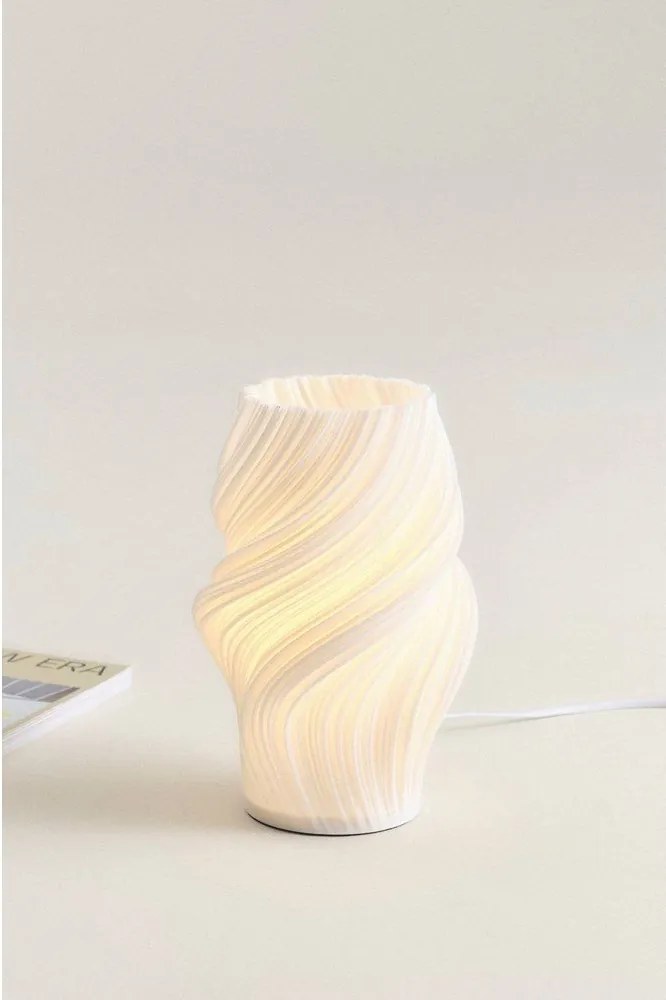 Bílá plastová stolní lampa (výška 27 cm) Calais – Jotex