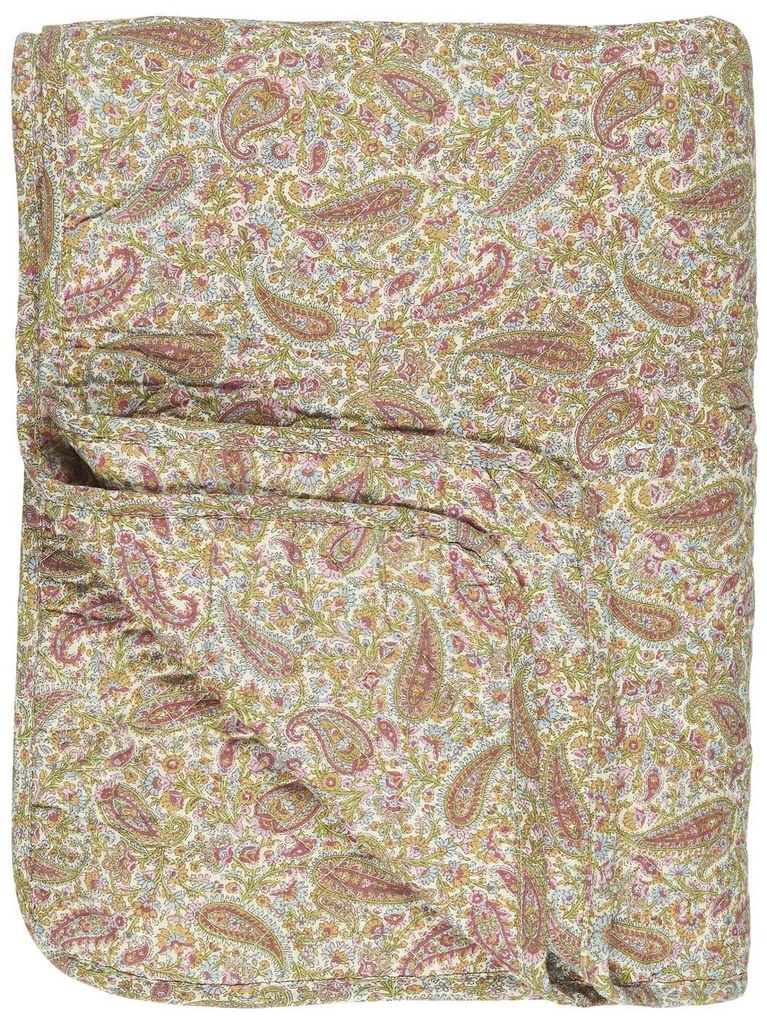 IB LAURSEN Prošívaný přehoz Summer Paisley 130x180, multi barva, textil