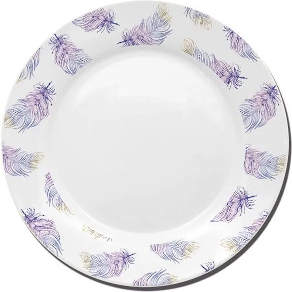Porcelánový talíř fialový Feza velikost: 27 cm