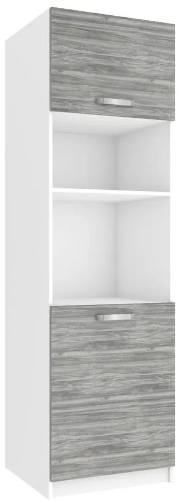 Vysoká kuchyňská skříňka Belini pro vestavnou troubu 60 cm šedý antracit Glamour Wood
 TOR SSP60/1/WT/GW/0/U