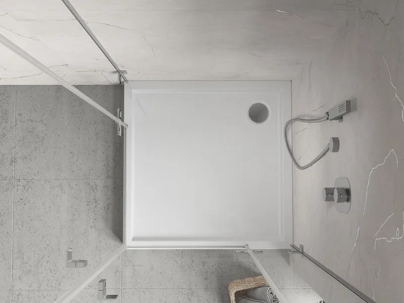 Mexen Flow+ čtvercový sprchový kout 70 x 70 cm, bílý lesk - 46S107070H