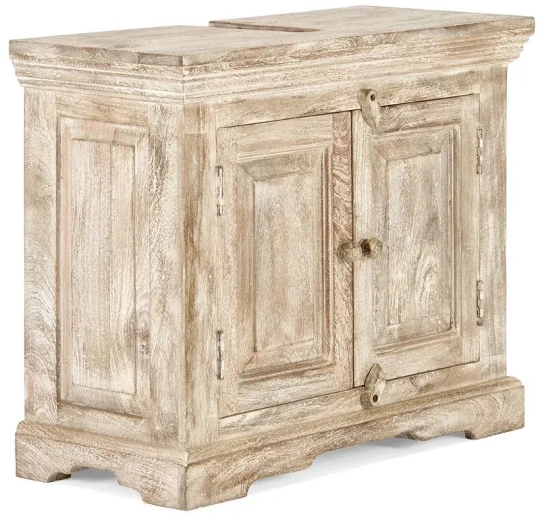 furniture-nabytek.cz - Masivní spodní dřezová skříňka Patinor Mango, lakovaná, přírodní – 73×33×61 cm