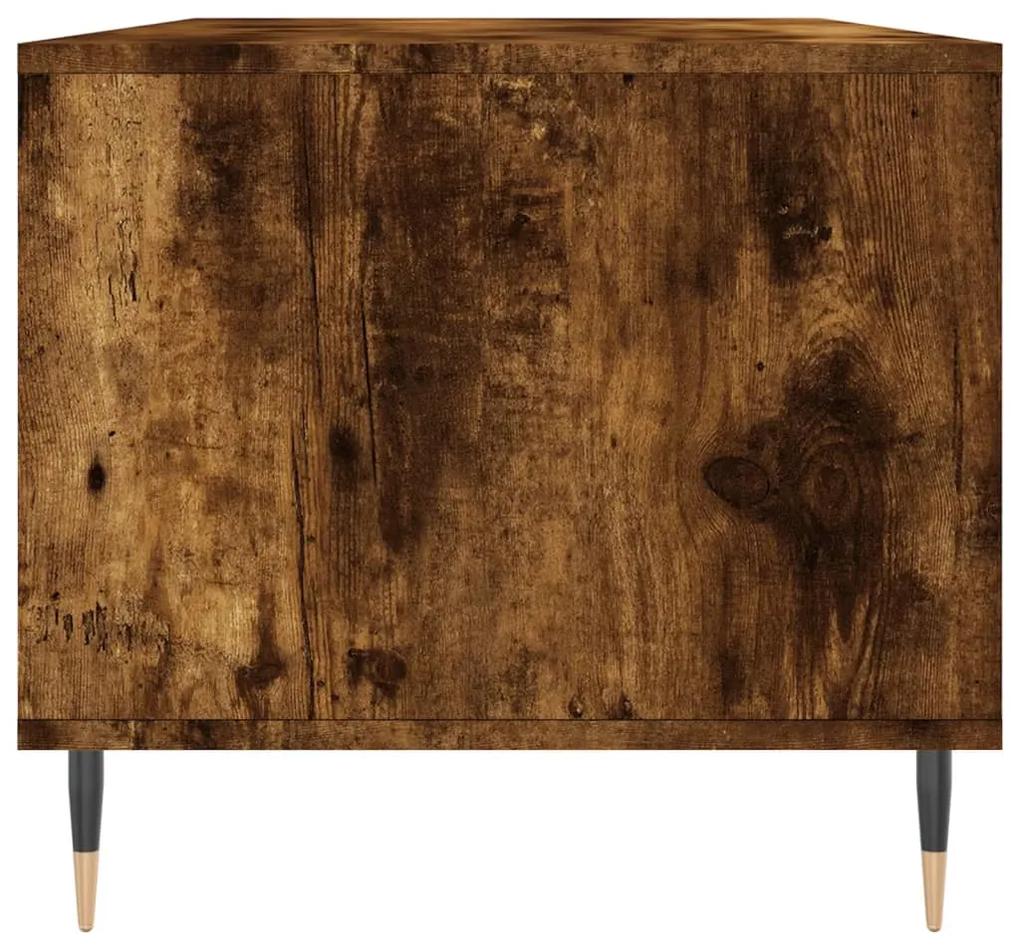 Konferenční stolek kouřový dub 90x49x45 cm kompozitní dřevo - Default Title