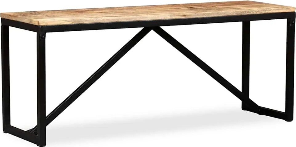 Lavice masivní mangovníkové dřevo 110 x 35 x 45 cm 244902