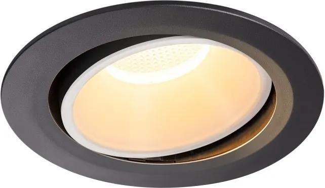 NUMINOS® MOVE DL XL vnitřní LED zápustné stropní svítidlo černá/bílá 3000 K 55° otočné a výkyvné - B