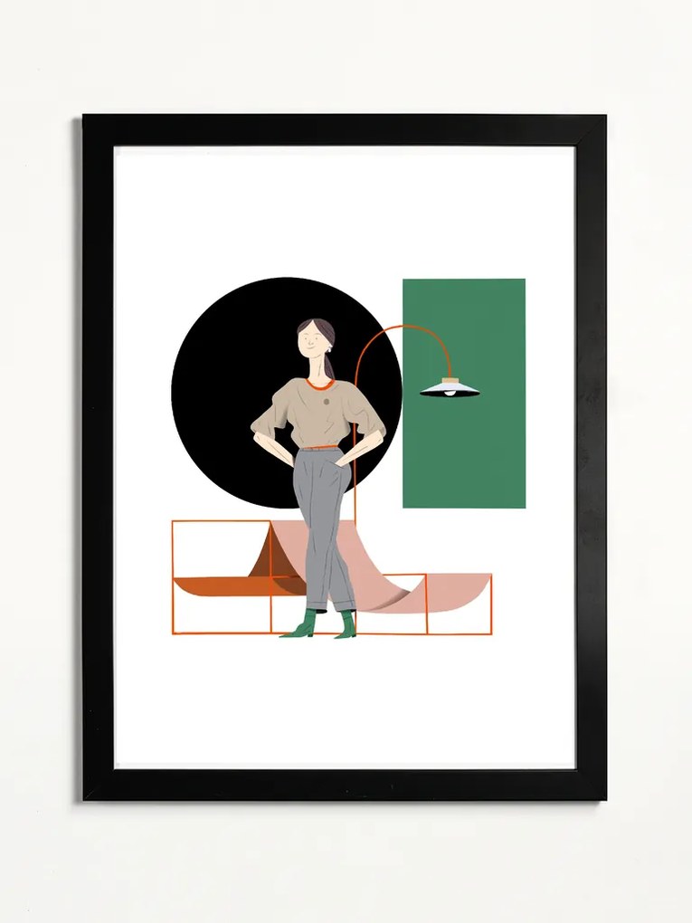 Patrik Antczak | Bauhaus lover | Časově limitovaná edice Rám: Černý, Velikost: 40 x 30 cm