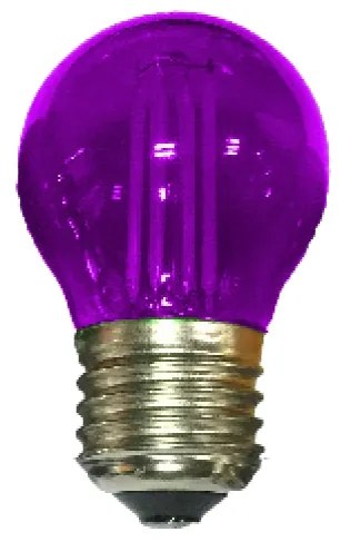 Diolamp LED Decor Filament barevná žárovka P45 4W/230V/E27/Purple/390Lm/360°, fialová