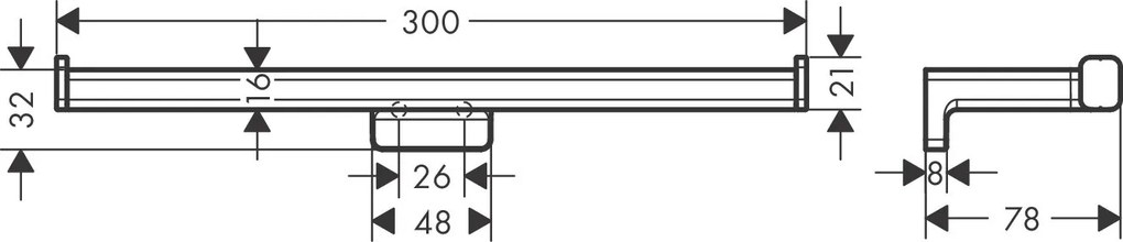 Hansgrohe AddStoris, držák na toaletní papír dvojitý, bílá matná, HAN-41748700
