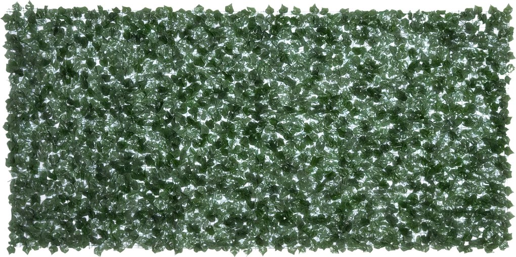Umělý živý plot Outsunny - Ochranná clona na soukromí, UV ochrana, Zelená clona na balkon, Zahradní clona s listy 300 x 150 cm | Aosom