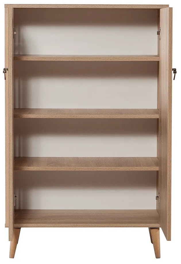 Designová víceúčelová skříň Vallissa 127 cm vzor dub