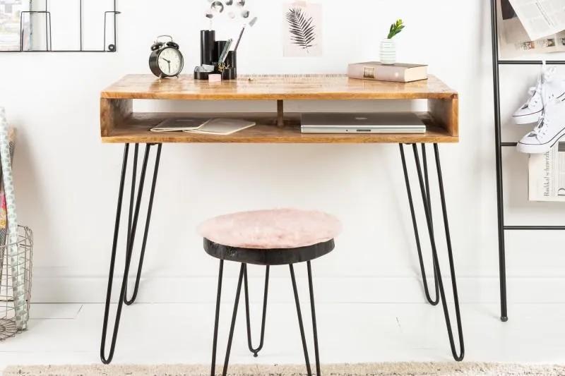 Designový psací stůl Felix 100 cm, mango | BIANO