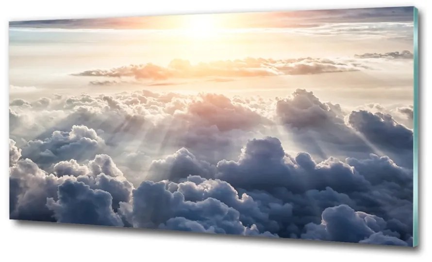 Wallmuralia Foto obraz sklo tvrzené Oblaka z ptačího pohledu 100x50