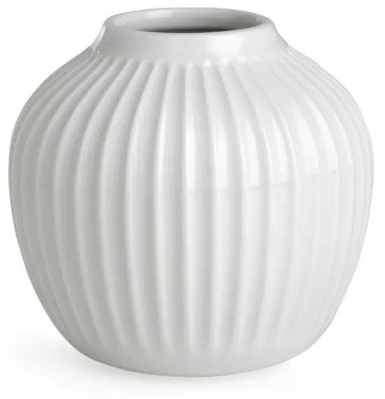 Bílá kameninová váza Kähler Design Hammershoi, výška 12,5 cm