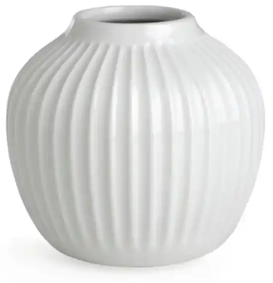 Bílá kameninová váza Kähler Design Hammershoi, výška 12,5 cm | BIANO
