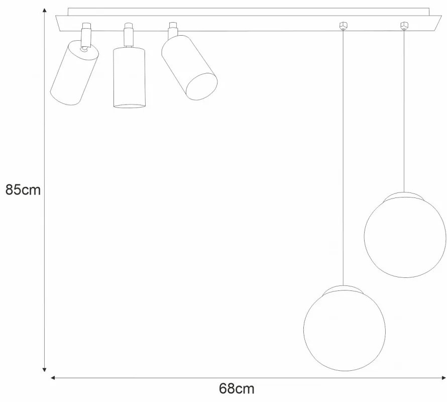 Stropní svítidlo K-4138 z řady ALBIO