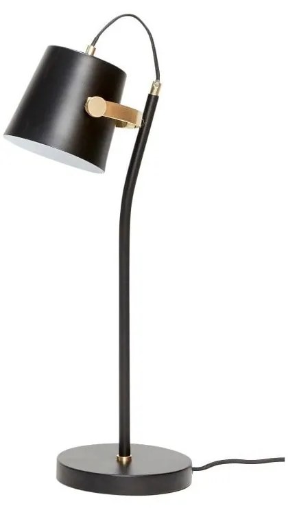 Černá stolní lampa Hübsch Gorel