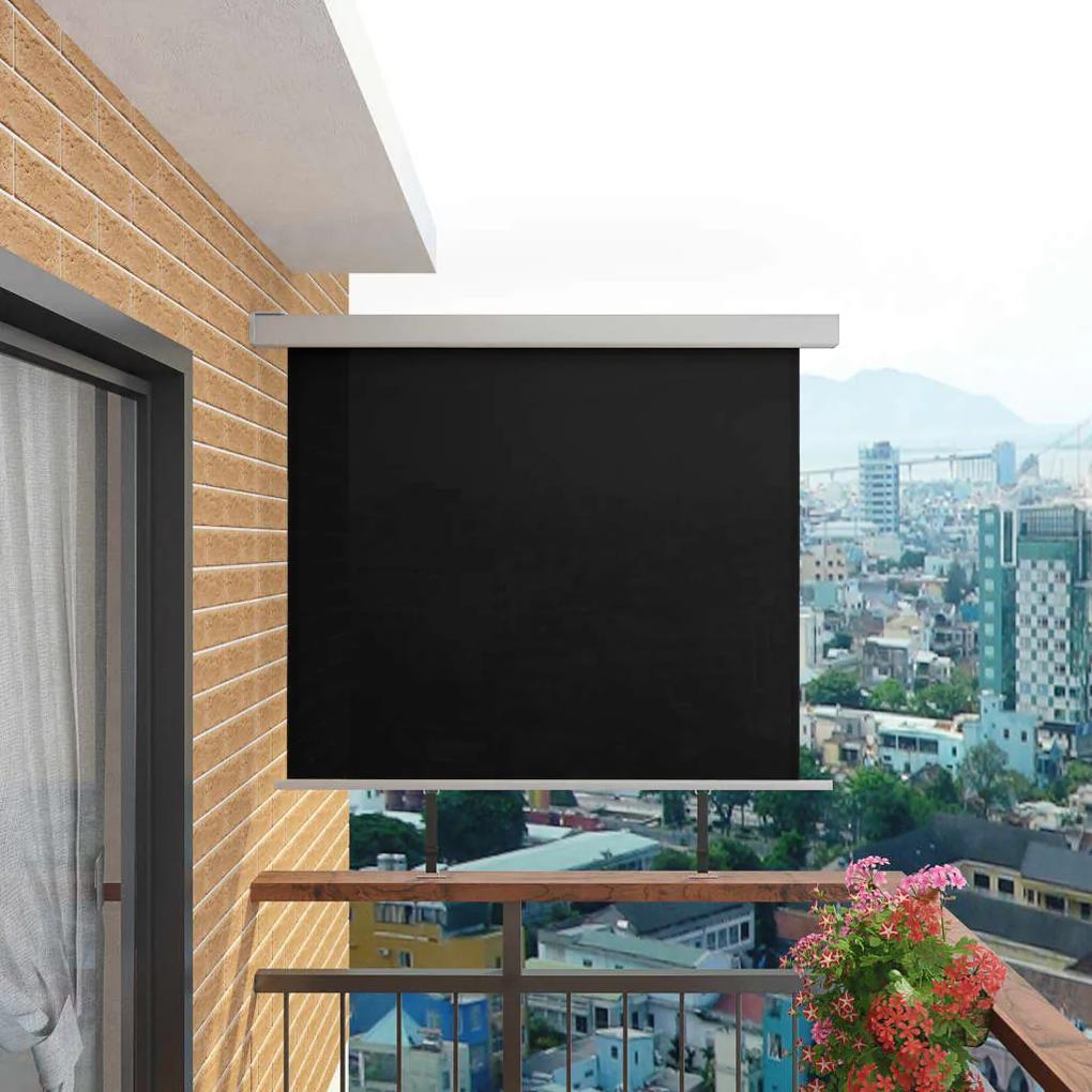 143714 vidaXL Balkonová zástěna multifunkční 150 x 200 cm černá