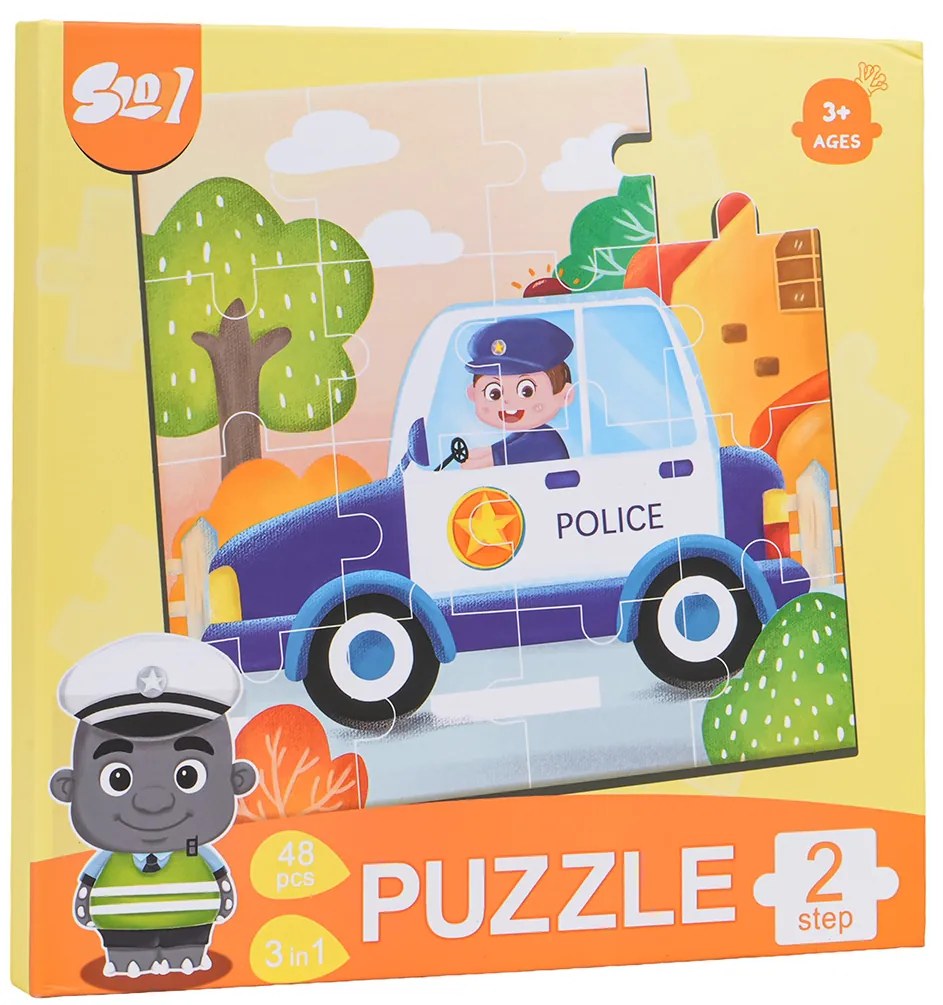RKToys Magnetické puzzle dopravní prostředky s knížkou