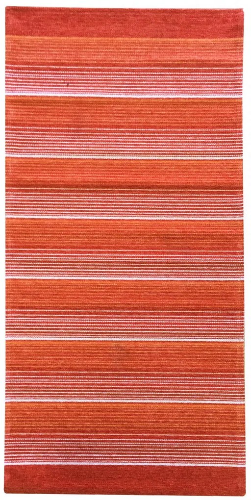 Oriental Weavers, Pratelný běhoun Laos 138/999X, 55x85, oranžová, chodba / předsíň