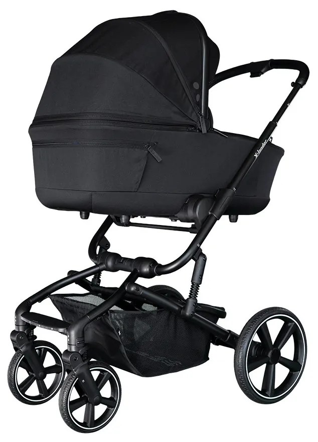 Kombinovaný kočárek s velkými koly 2v1 X-lander Cruiser 2.0 Cool Black 2025
