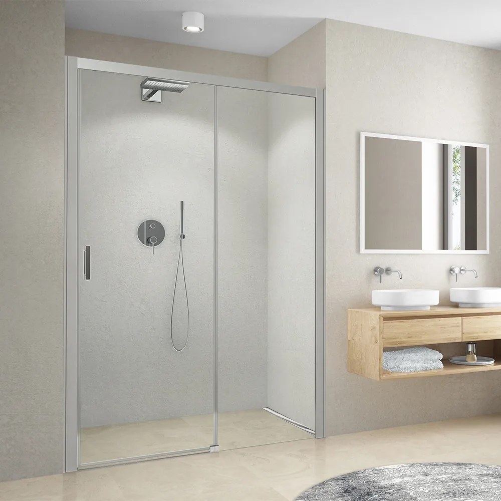 Roth CARIBA LINE CI D2L/R Dvoudílné sprchové dveře pro instalaci do niky 120 cm Orientace vany: Pravá