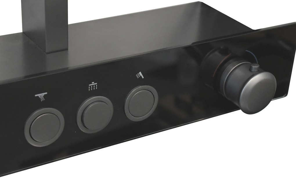 Slezák - RAV Sprchový komplet se směšovací baterií NIL - NL055.5MG, Metal Grey