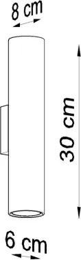 Nástěnné svítidlo SOLLUX Lagos 2 GU10 2x40W bez zdroje SL.0326 bílá