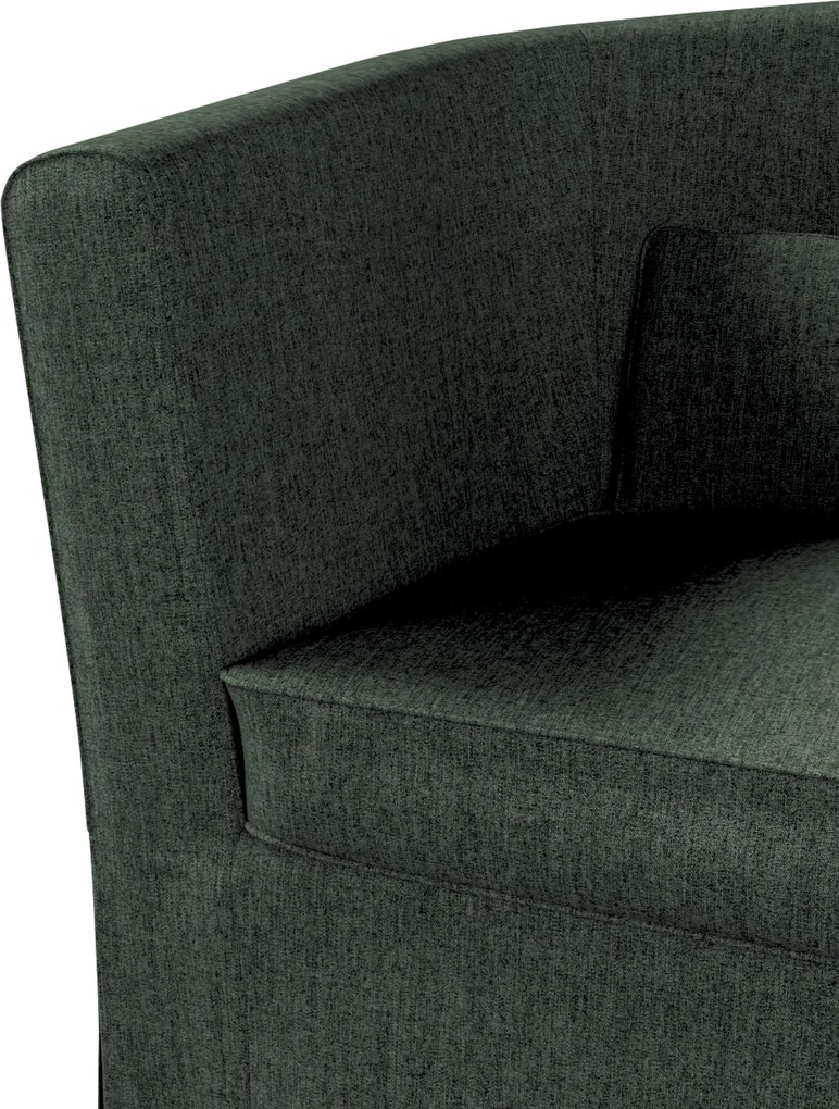 Potah na křeslo IKEA Ektorp Tullsta barva zelená látka pletený vzor