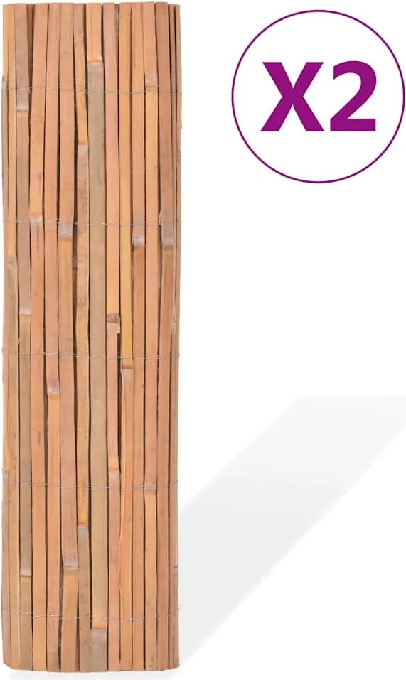Bambusové ploty 2 ks 100 x 400 cm 3057515