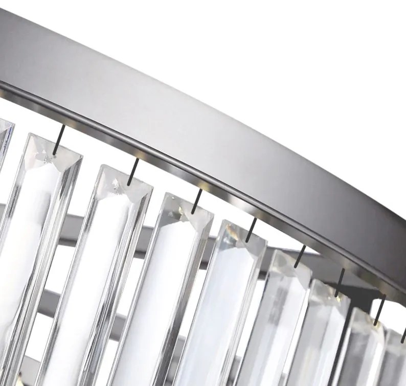 Toolight - Křišťálová stropní svítilna 7xE14 40W Glamour APP780-7C, chromová, OSW-05032