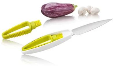 Set nůž na zeleninu + kartáček VacuVin