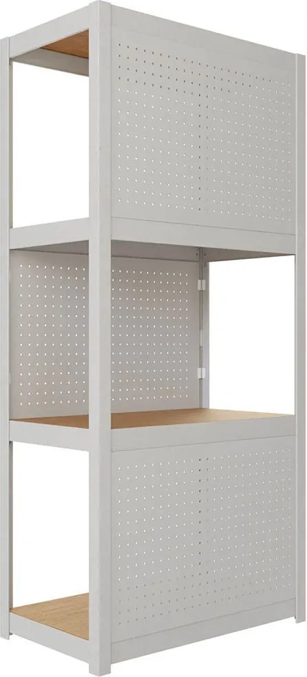 AR Style Set 20 – Děrované panely – 150x40x40 cm – 4 police