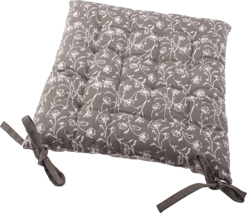 Sedák na židli Zara šedá, 40 x 40 cm | BIANO