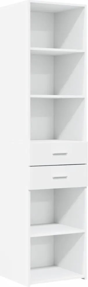 Skříň highboard bílá 45 x 42,5 x 185 cm kompozitní dřevo 3281448