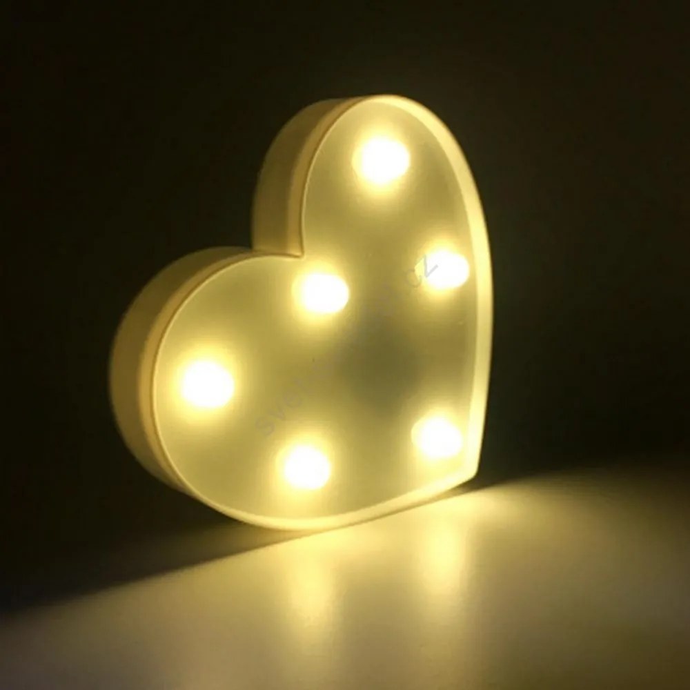 Milagro LED Dekorativní svítidlo HEART LED/2xAA MI0236