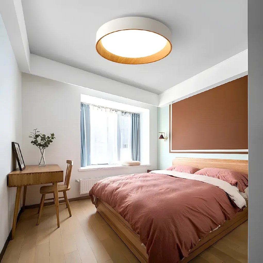 Toolight Rea, Stropní svítidlo G115-C 40CM WOOD, OSW-06381