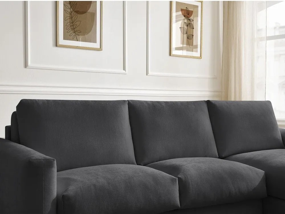 Černá rohová pohovka Nouveau Cocoone – Bobochic Paris