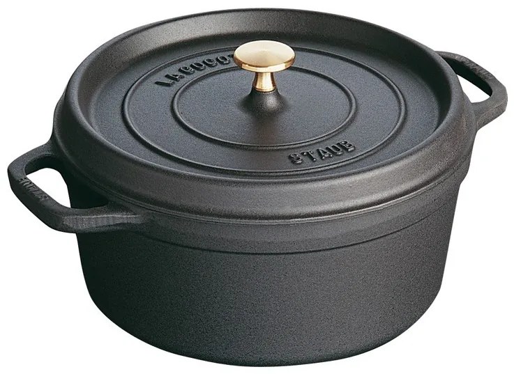 Staub Hrnec kulatý 24 cm/3,8 l - černá