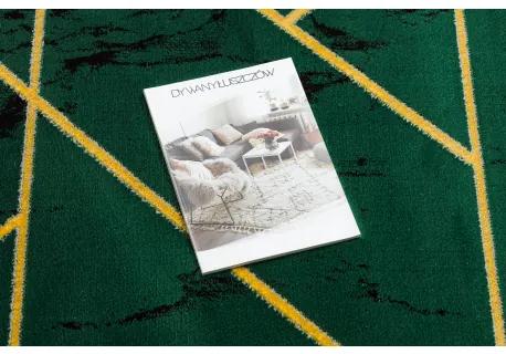 Dywany Luszczow Kusový koberec kulatý EMERALD EXCLUSIVE 1012 mramor, geometrický lahvově zelená / zlato Rozměr koberce: 200 cm KRUH