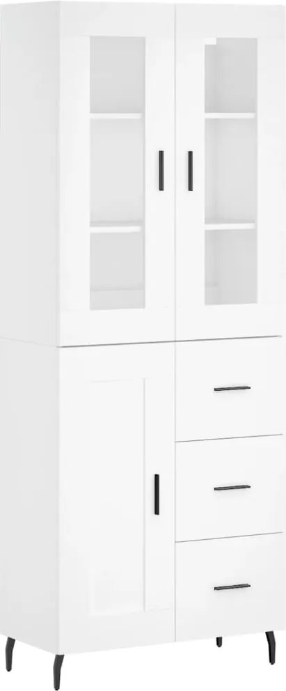 Skříň highboard bílá 69,5 x 34 x 180 cm kompozitní dřevo 3198673