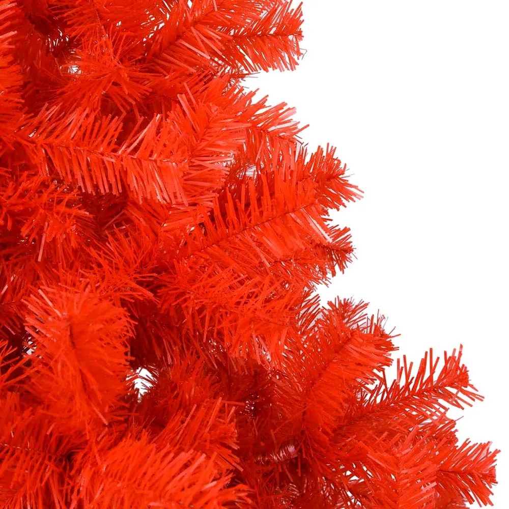 Červený umělý vánoční stromek, 120cm 230 větví