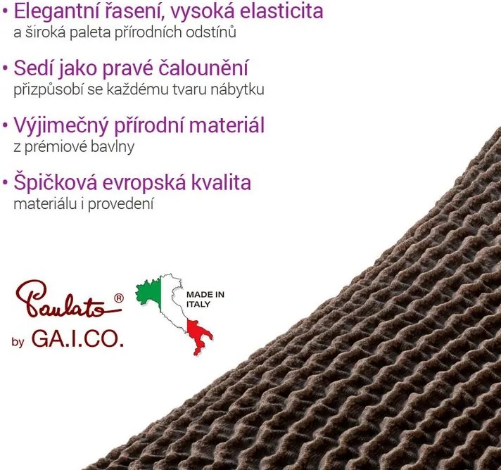 Bielastické potahy COSTINA tabáková