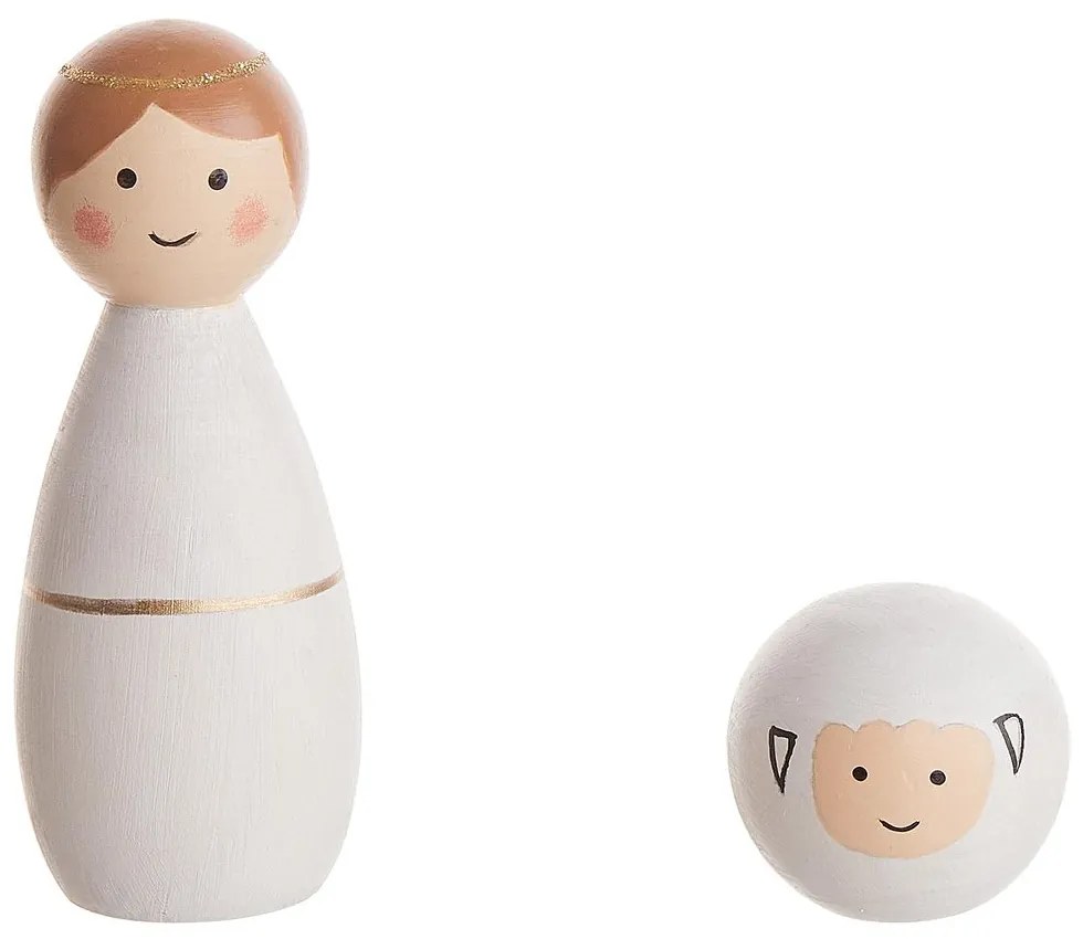 X-MAS Dřevěný betlém 9 dílů
