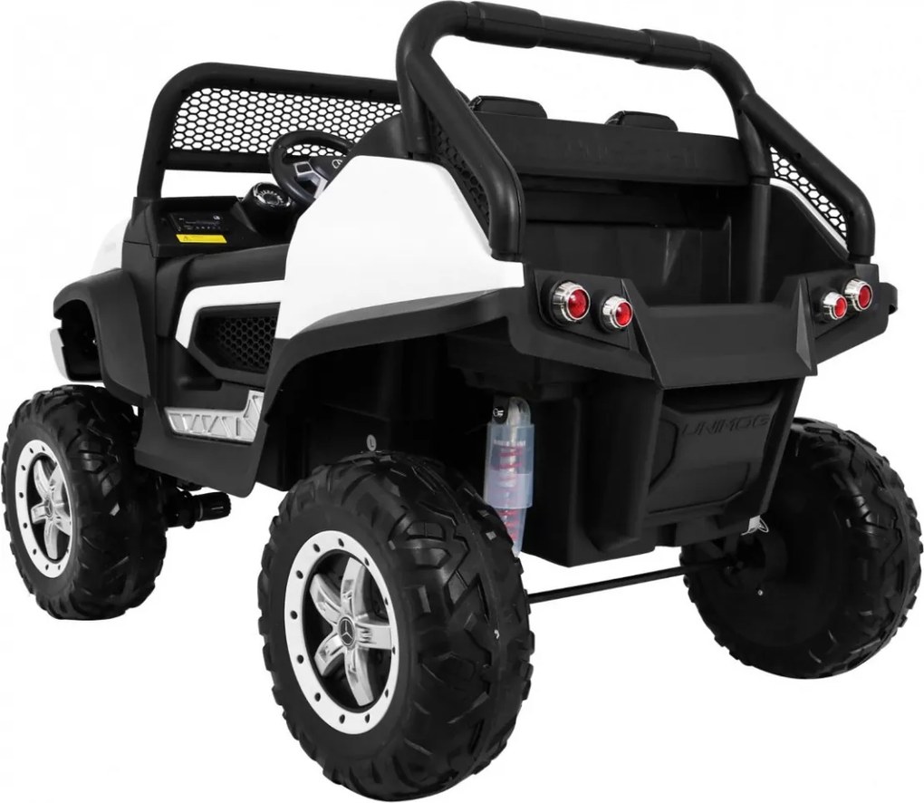 Ramiz Mercedes Benz Unimog elektrické autíčko pro děti bílé